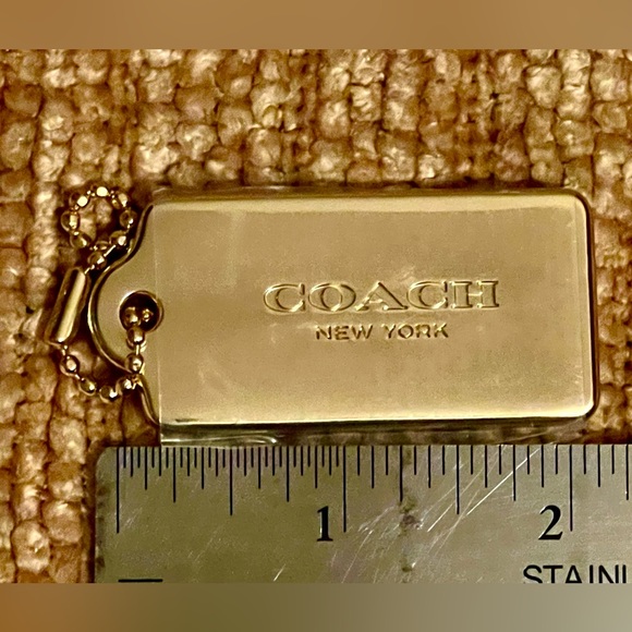 Coach | Accessories | Coach Large Gold Tone Tag | Poshmark